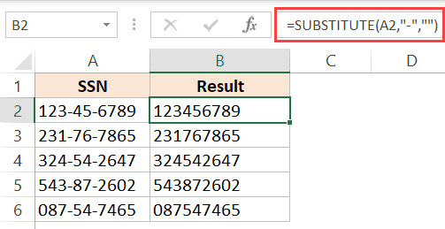 How To Remove Dashes Or Hyphen In Excel 2 Methods 