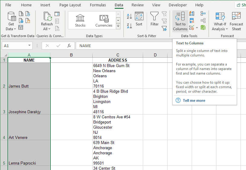 How To Split One Column Into Multiple Columns In Excel Computing