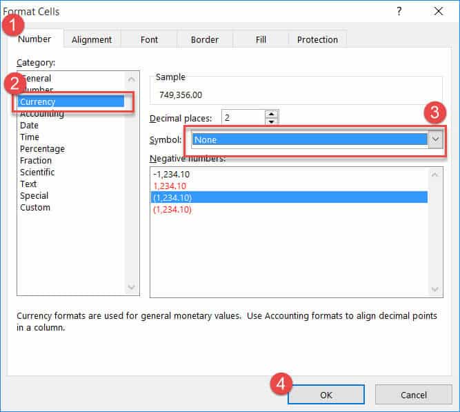 Remove or Delete Dollar Sign In Excel Computing